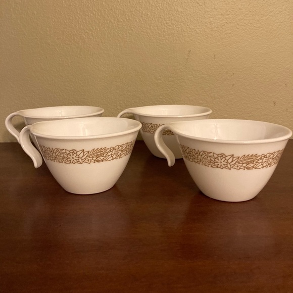 Corelle | Dining | Corelle Open Hook Handle Tea Cups Woodland Brown ...